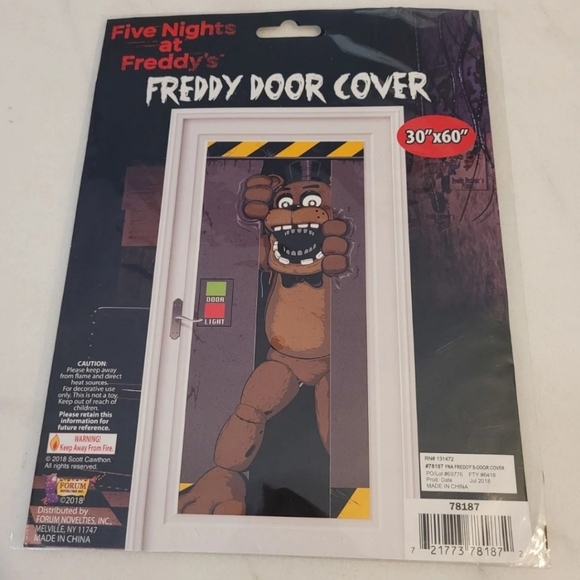 Accents | Five Nights At Freddys Door Cover | Poshmark